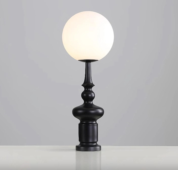 Retro Roman Round Resin Table Lamp | BVH Modern LED Lighting&Furniture